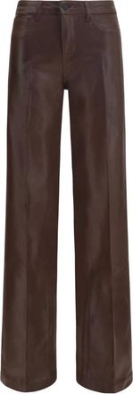 L'agence Jean Clayton Coated Wide Leg - Femme - Pantalons - Brun - Taille: W25