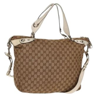 Gucci Pre-owned Canvas Handtasche - - Pre-owned - Damen - Beige - ONE SIZE