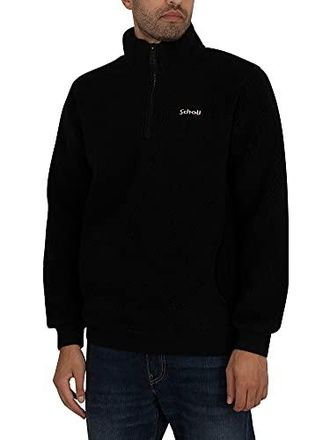 Schott NYC Homme Swandric2 Sweat Big, Noir, M EU
