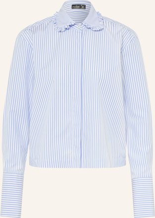 van Laack Van Laack Bluse Vl-Poncys-w36fqs Mit R&uuml;schen blau