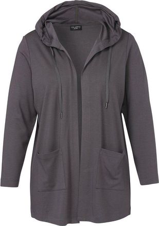 Via Appia Due Kapuzenstrickjacke in unifarbenem Stil