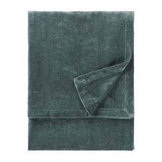 furn. Yard Jet&eacute; en Heavy Chenille - Couverture d&eacute;corative de Luxe en Velours Doux pour lit ou canap&eacute; (Marine - 150x200cm)