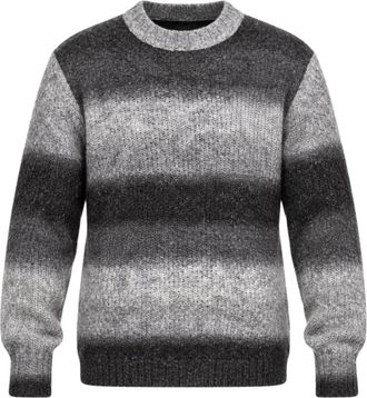 Daniele Alessandrini Da127M034 9001 Rundhals-Strickpullover - - Knitwear - Herren - Grau - M