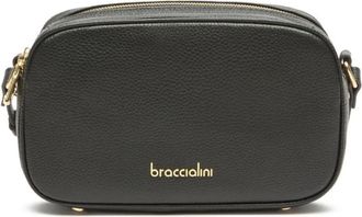 Braccialini Femme, Sacs, Noir, Taille: ONE Size Jinny Leather Crossbody Bag