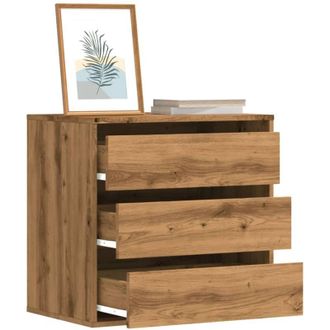 vidaXL Commode dangle ch&ecirc;ne artisanal 60x41x58 cm bois ding&eacute;nierie - Vidaxl