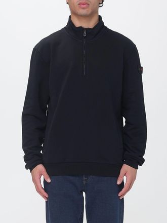 Peuterey Sweat de sport en coton avec col montant et demi-zip
