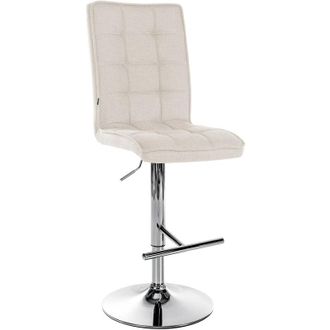 Clp Barhocker Peking Stoff creme chrom