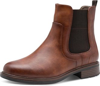 Jana Damen 8-25466-43 Stiefelette, Cognac Nappa, 38 EU