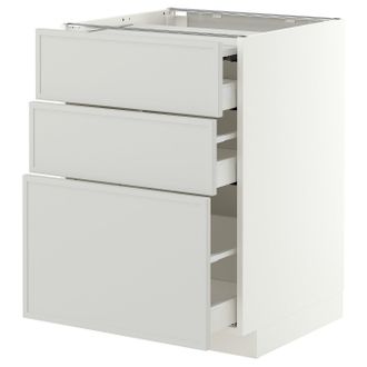 IKEA METOD / MAXIMERA Unterschr auszb Arbeitsfl/3 Schubl