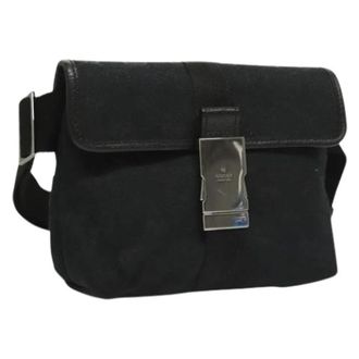 Gucci Pre-owned Vintage Canvas G&uuml;rteltasche - - Pre-owned - Damen - Schwarzk - ONE SIZE