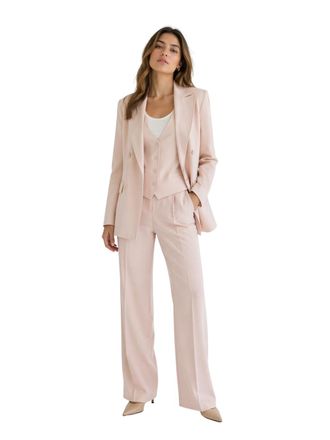 Max Mara Womens Tailored Suit Powder Pink Virgin Wool; Lining: Acetate Dress