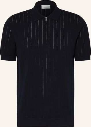 Profuomo Profuomo Strick-Poloshirt blau