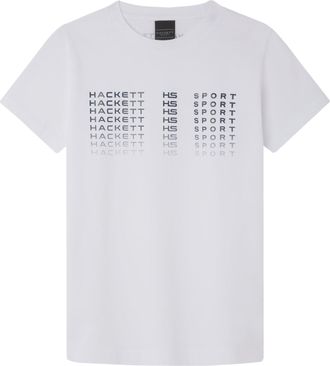 Hackett Jungen Hs Logo Fade Tee T-Shirt, Weiß (Weiß), 3 Jahre