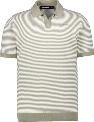 Karl Lagerfeld Herren Polo-Shirt gr&uuml;n gestreift