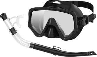Generico Schnorchelausr&uuml;stung f&uuml;r Erwachsene, Tauchen, Schnorcheln, breites Panoramablick, Anti-Gesicht, Anti-Schwimmmaske f&uuml;r Erwachsene, Silikon-Schwimmausr&uuml;