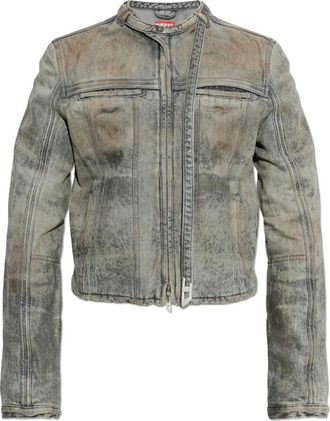 Diesel Homme, Vestes, Gris, Taille: 2XL D-Vulmar-Fsi Veste en jean