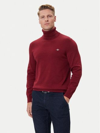 GANT Rollkragenpullover 8030563 Dunkelrot Regular Fit