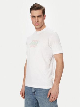 HUGO BOSS T-Shirt Bass 50561850 Wei&szlig; Regular Fit