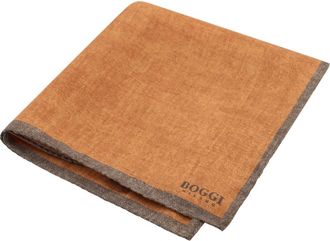 Boggi Milano Homme, Accessoires, Orange, Taille: ONE Size Colour Block Silk Pocket Square