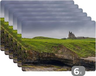 MuchoWow Placemats Platzdeckchen Platzset Tischset 6-teilig Tischdeko Untersetzer 45x30 cm Ruinen in Irland