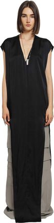 Rick Owens Tower Arrowhead Gown in Washed Charmeuse