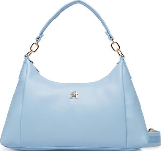 Tommy Hilfiger Handtasche Tommy Hilfiger Th Essential Shoulder Bag AW0AW18373 Hellblau