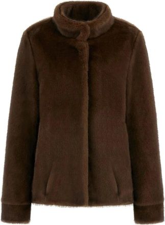 Guess Femme, Vestes, Brun, Taille: 38 FR Veste en fausse fourrure Luna