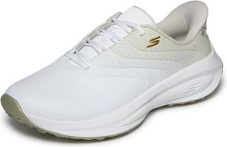 Skechers GO Golf Chaussures de Golf synth&eacute;tiques &agrave; Lacets pour Femme, Naturel, Pointure 38