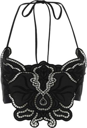 Blumarine Femme, Sous-v&ecirc;tements, Noir, Taille: 40 FR Lace Top