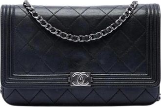 Chanel Pre-owned Boy Wallet on Chain - Femme - Pre-owned - Noir - Taille: ONE Size