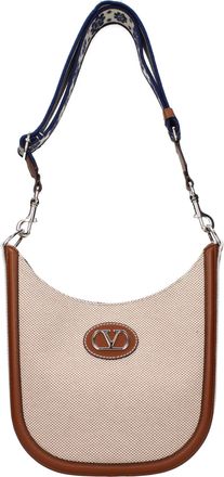 Valentino Garavani Beige Stoff Umh&auml;ngetasche