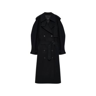 Anine Bing Pascale Trench - - Coats - Damen - Schwarzk - XS