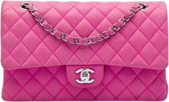 Chanel Sac bandouli&egrave;re vintage double rabat Pre-owned - Femme - Pre-owned - Rose - Taille: ONE Size