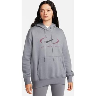 Nike Damen Kapuzensweat W NSW FLC OS PO HDY SWSH