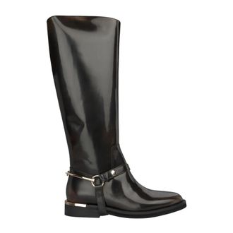 Alma En Pena Flacher Stiefel mit metallischen Details - - Shoes - Damen - Braun - 41 EU