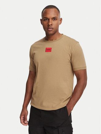 HUGO BOSS T-Shirt Diragolino212 50447978 Beige Regular Fit