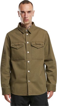 Brandit Heavy Twill Shirt, Farbe: Olive, Gr&ouml;&szlig;e: 4XL