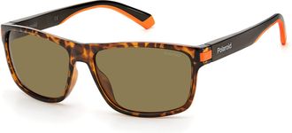 Polaroid Pld 2121/s L9G/SP HVNA ORANGE Sunglasses Mens Polycarbonate, Standard, 58