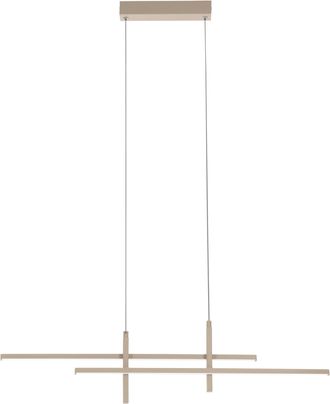 Eglo LED H&auml;ngelampe Trepiliano, Pendelleuchte Esstisch, Deckenlampe h&auml;ngend, Esszimmerlampe aus Metall in Sandfarben, warmwei&szlig;, 2500 Lumen