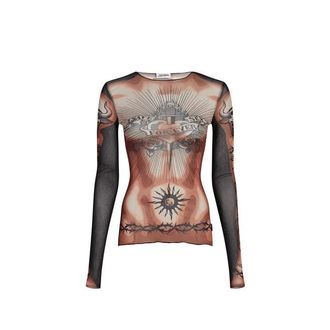 Jean Paul Gaultier T-shirt imprim&eacute; transparent