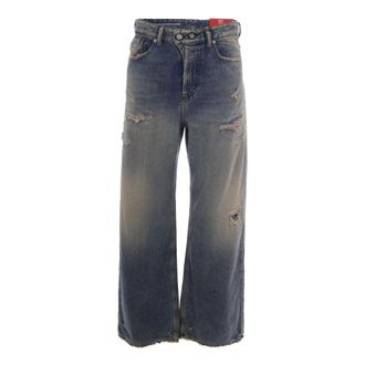 Diesel Femme, Jeans, Bleu, Taille: W26 Jean droit