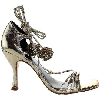 Ted Baker Hilaray Pom Pom Womens Gold Sandalen