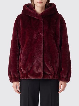Antonelli Kurze Webpelzjacke mit Kapuze von