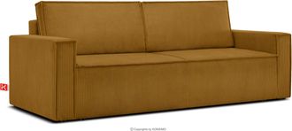 Konsimo Konsimo Napi Sofa - Schlafsofa - Sofa mit Schlaffunktion - Schlafsofa mit Bettkasten - Couch - Couch mit Schlaffunktion - Sofabett mit abnehmbaren Kis