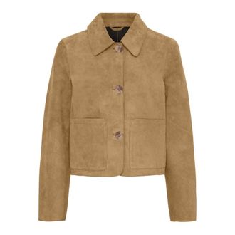 BTF-CPH Btfcph - Sonja Suede Jacket - Femme - Vestes - Beige - Taille: 44 FR