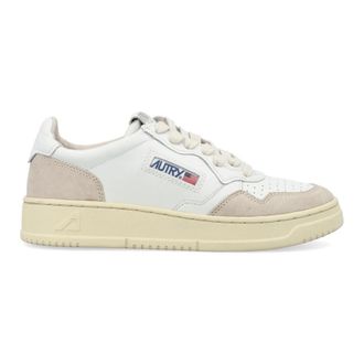 Autry Homme, Chaussures, Blanc, Taille: 44 EU Medalist Suede & Leather Baskets
