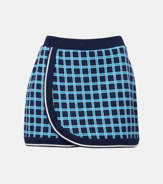 The Upside Mini-jupe Clubhouse Reece en coton &agrave; carreaux