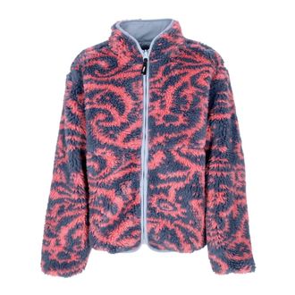 Obey Wendbare Sherpa Jacke Koralle Multi - - Jackets - Damen - Mehrfarbig - M