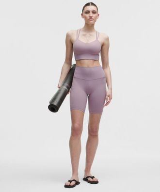 lululemon Short Align taille haute pour Femmes - 20 cm - Violet/Pastel - Taille 10