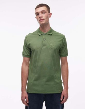 Lacoste Polo &agrave; logo brod&eacute; - Vert